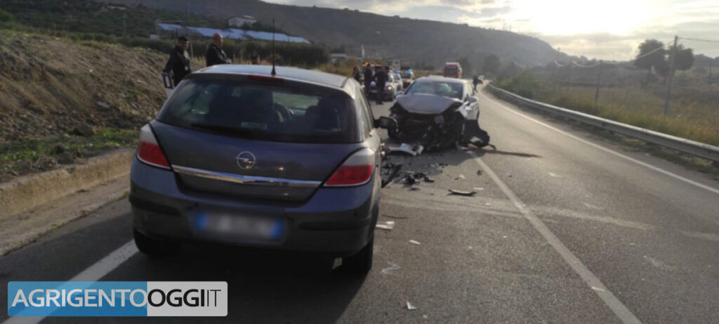 incidente scontro frontale - AgrigentoOggi